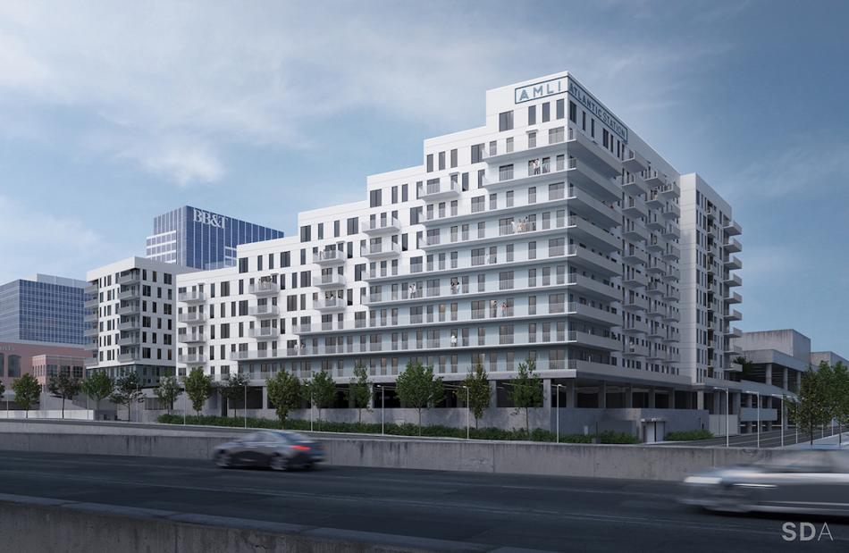 Photos: Next facet of Atlantic Station has topped out | Urbanize Atlanta